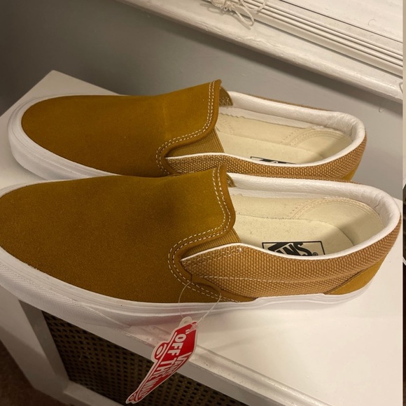 Vans | Shoes | Vans Classic Slipon Heavy Textures Sneakers In Golden ...